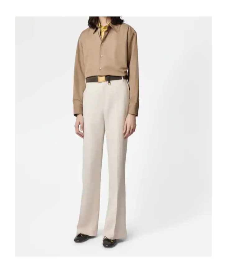 TOD'S Tod's Long-Sleeve Buttoned Shirt with Back Belt and Monogram Detail